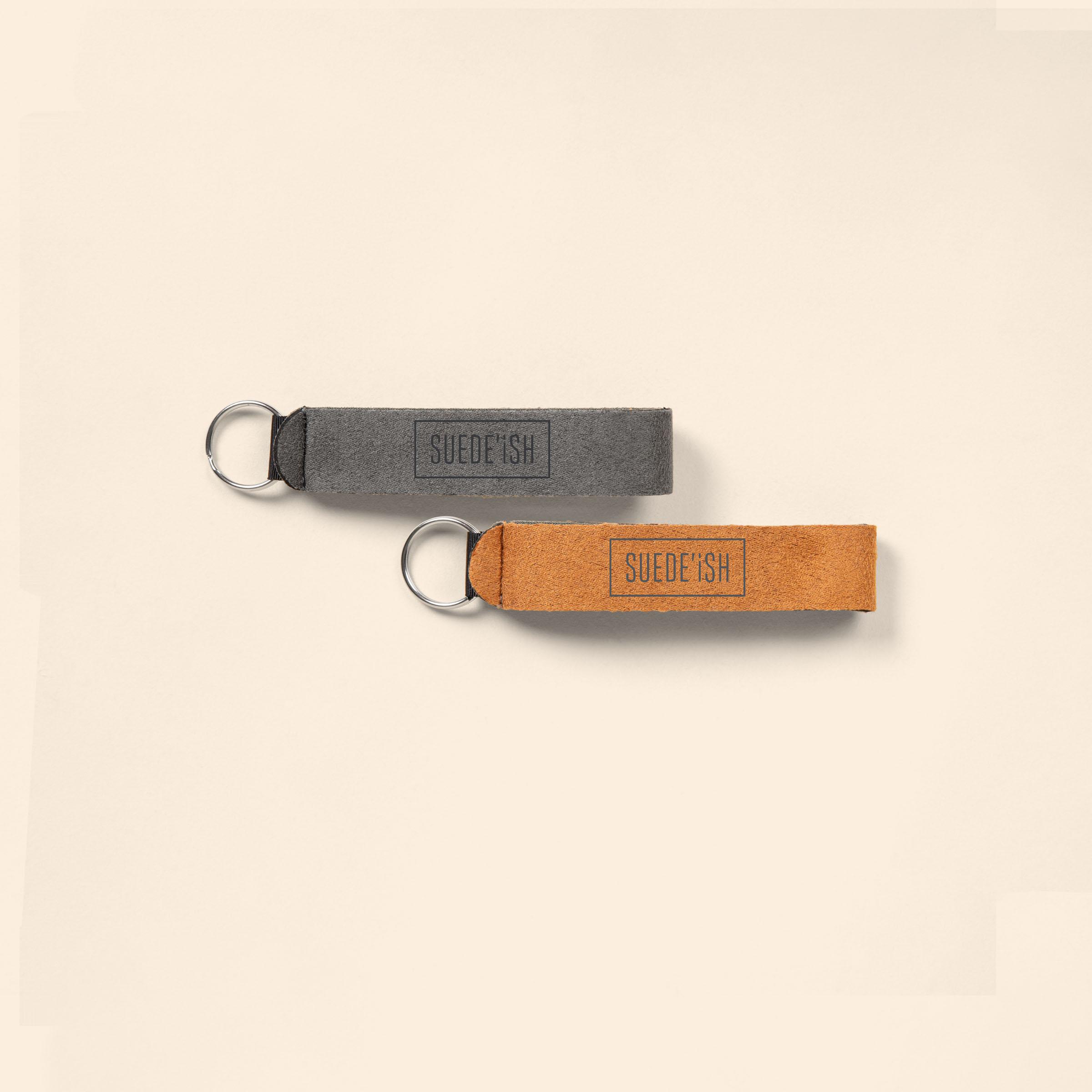 SUEDE-ISH NEOPRENE - WRIST STRAP KEY HOLDER