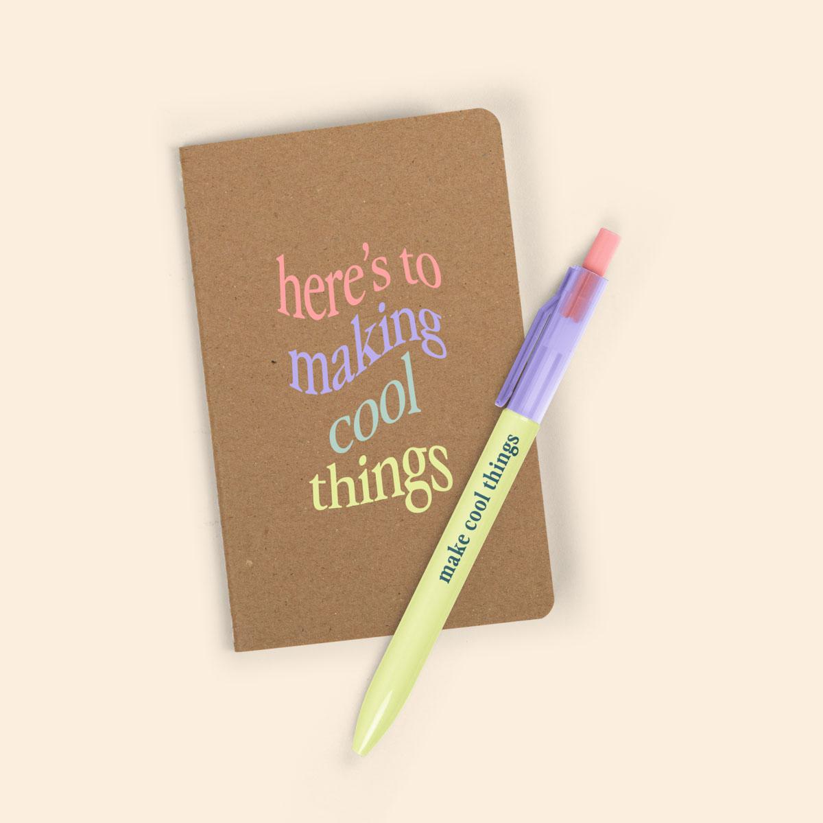 Make Cool Things Small Sewn Journal + 3-Way Pen Mailer