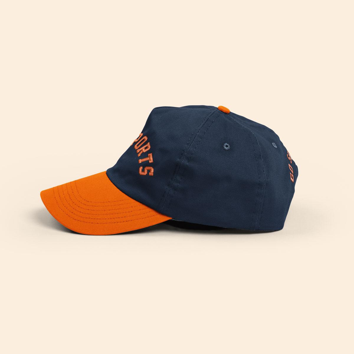 FIVE-PANEL HAT - CURVED BRIM - UNSTRUCTURED - COTTON TWILL