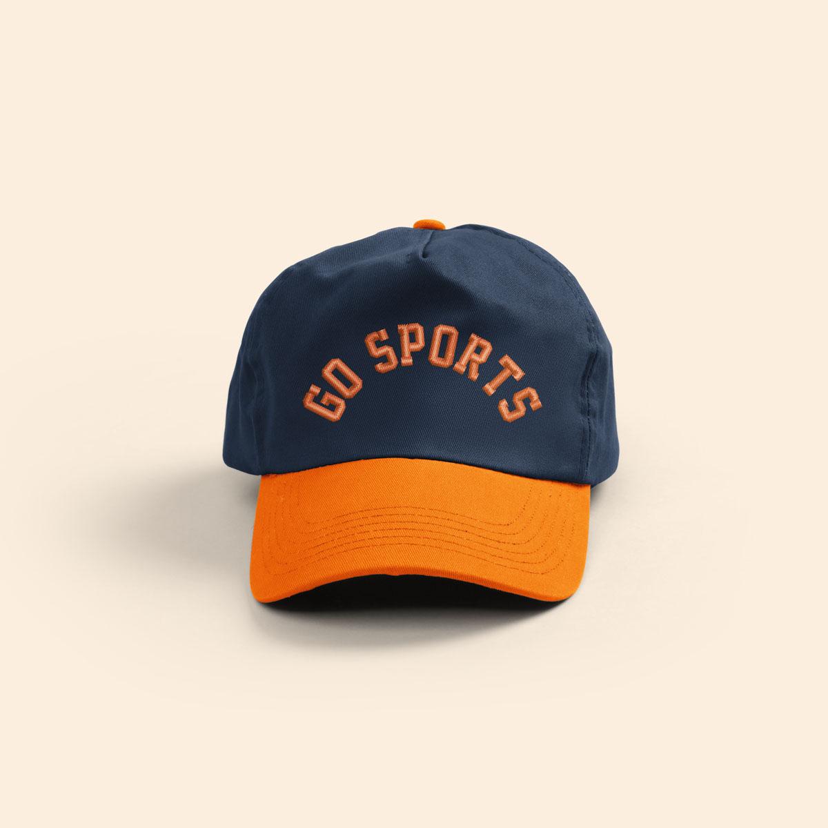 FIVE-PANEL HAT - CURVED BRIM - UNSTRUCTURED - COTTON TWILL