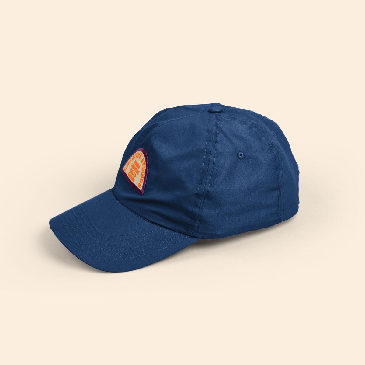 FIVE-PANEL HAT - CURVED BRIM - UNSTRUCTURED - POLY TWILL