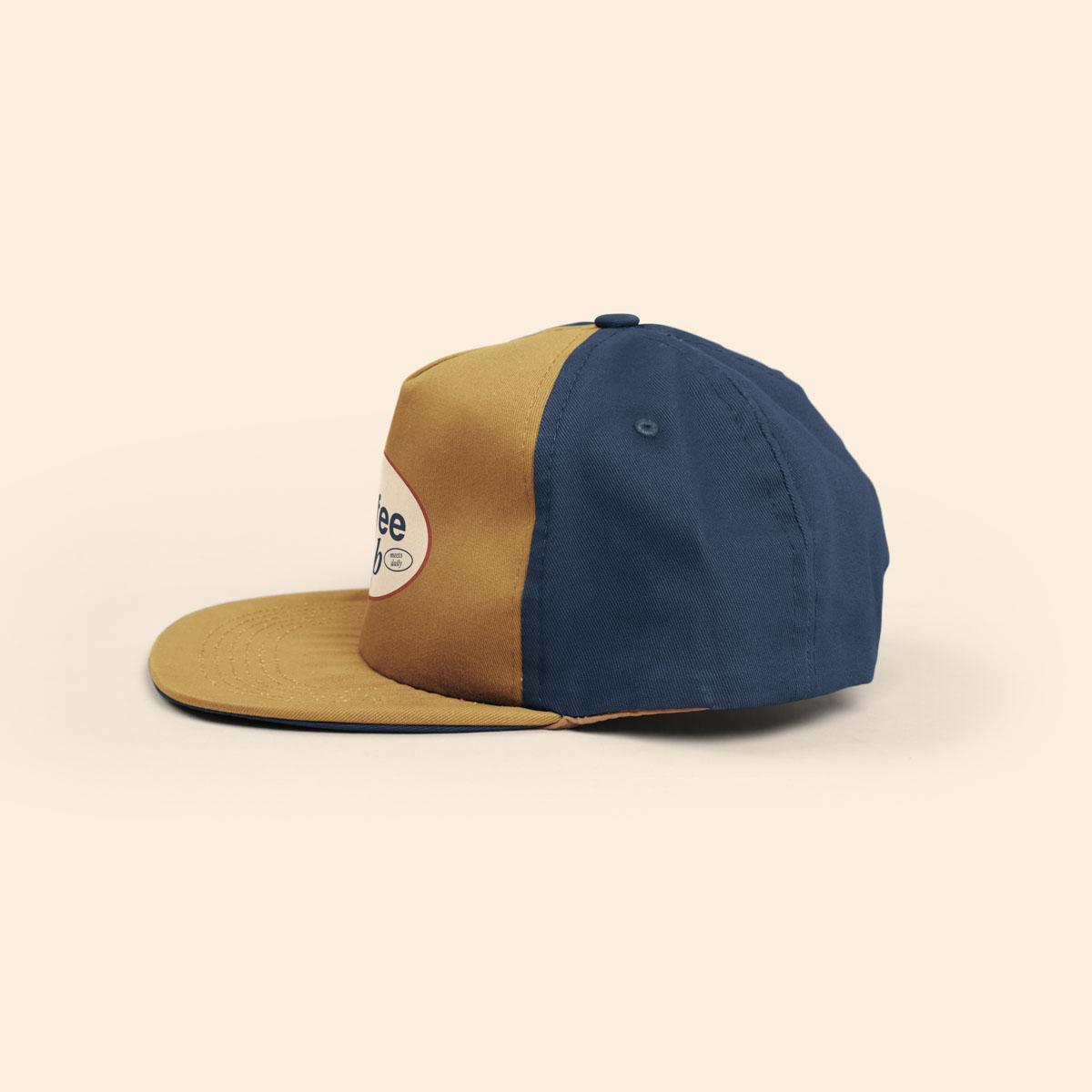 FIVE-PANEL HAT - FLAT BRIM - STRUCTURED - COTTON TWILL
