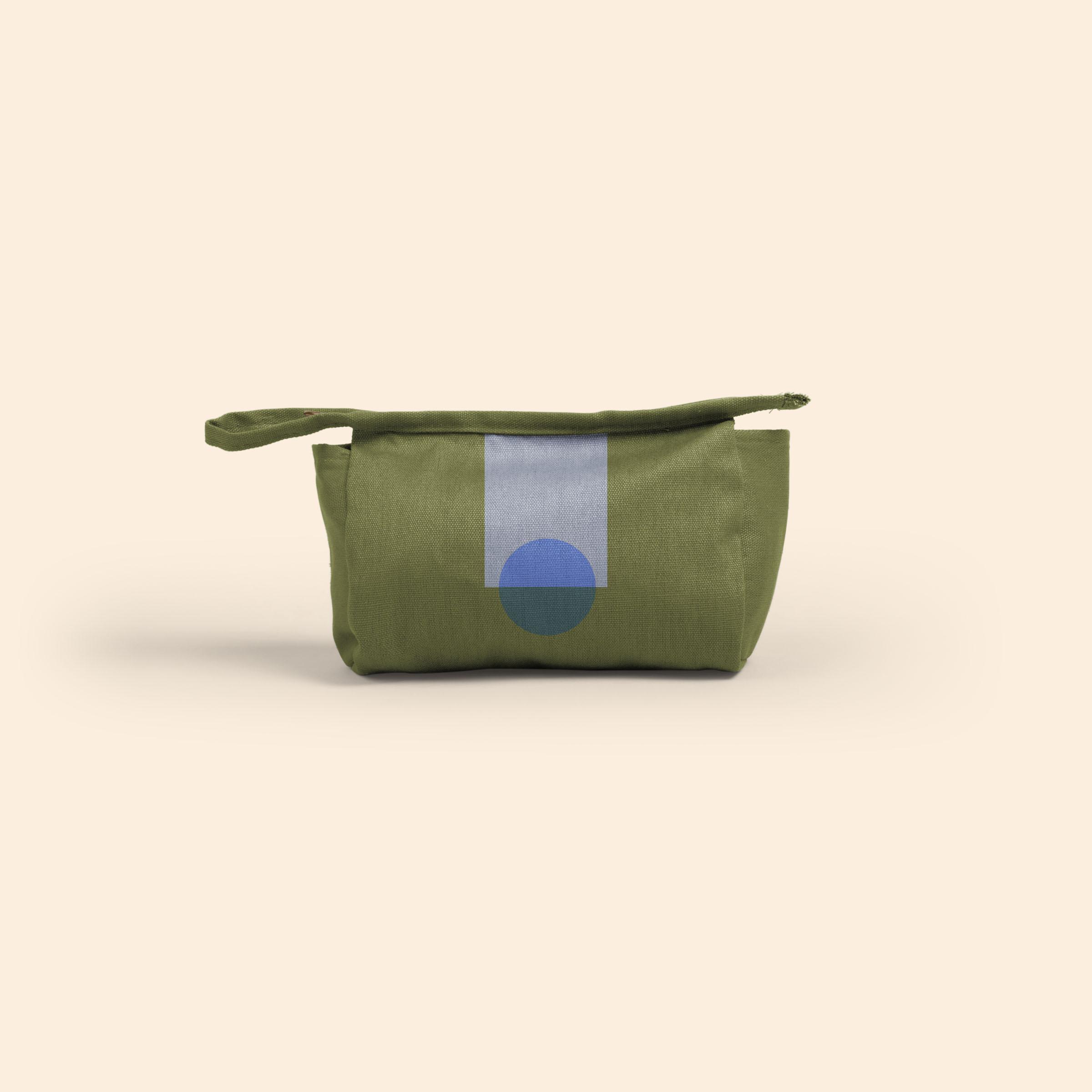 JETSETTER SMALL - COLORED CANVAS WITH BRASS ZIPPER