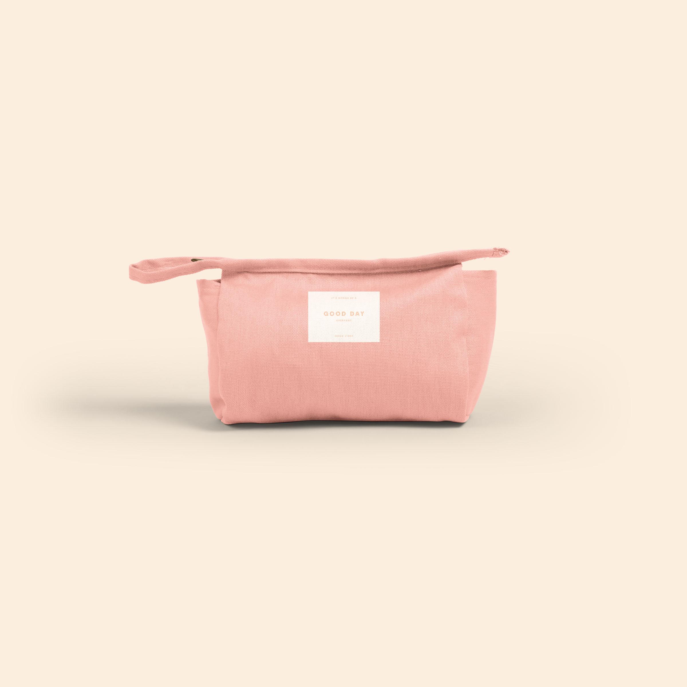 JETSETTER SMALL - COLORED CANVAS WITH BRASS ZIPPER