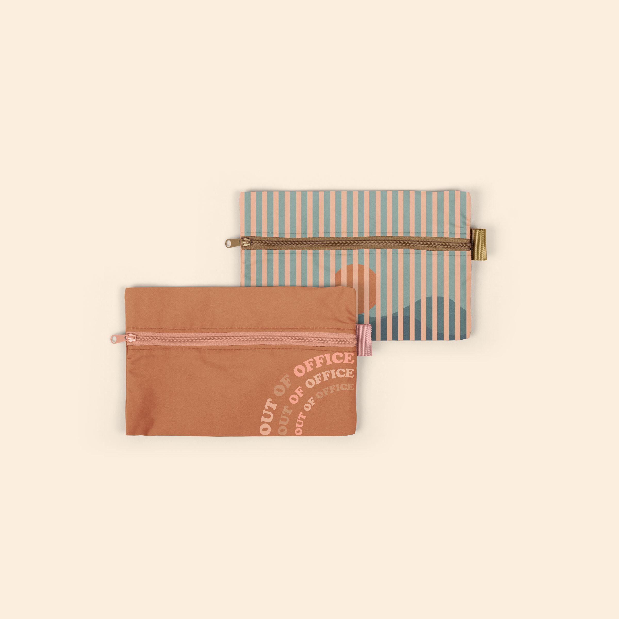 ZIP FRONT POUCHES - 4CP NYLON - SMALL